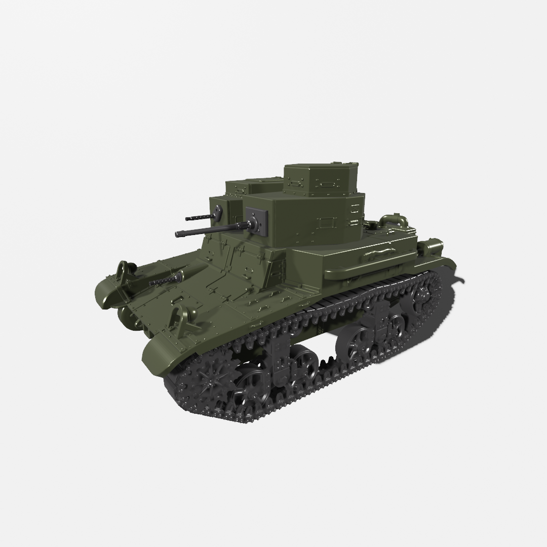 WW2 Light Tank M2A3 – Dark Castle Terrain