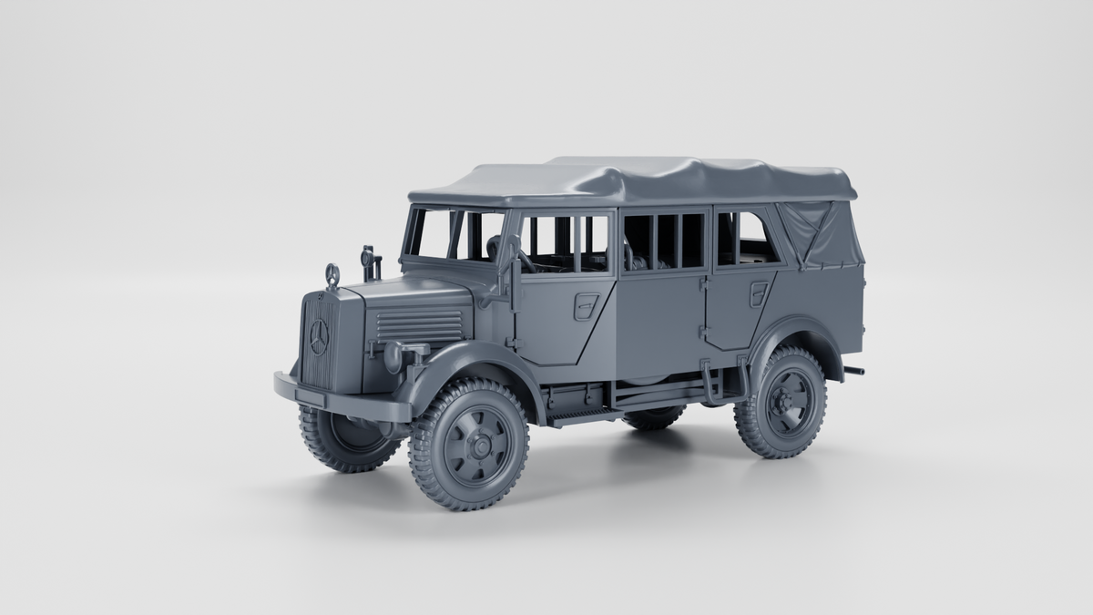 WW2 Mercedes-Benz L1500A 1.5-ton 4x4 (closed Roof) – Dark Castle Terrain