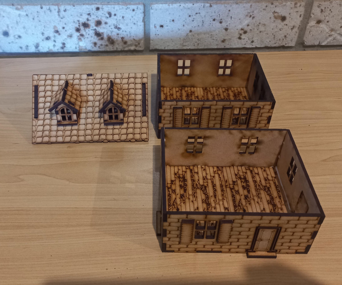 Normandy Town Pack 28mm Scale – Dark Castle Terrain