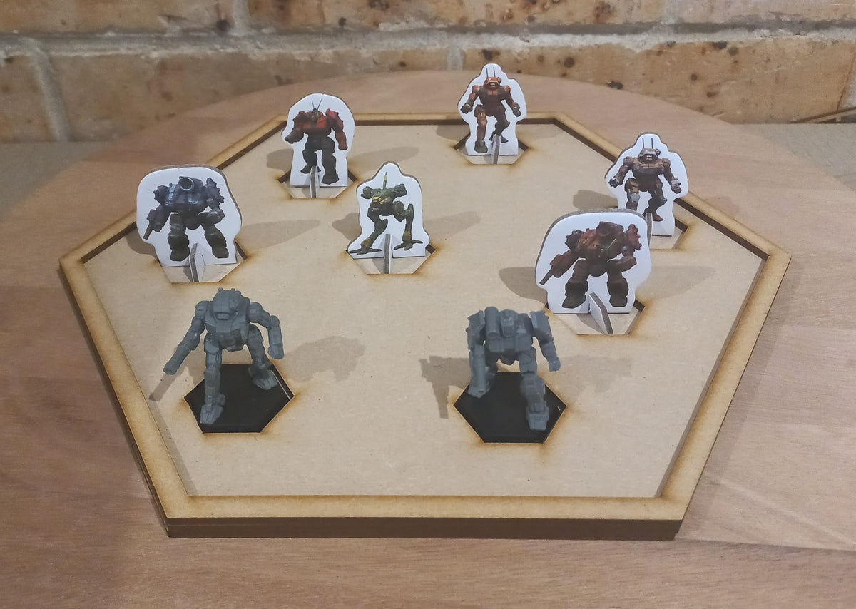 8 Slot Battletech Display Stand – Dark Castle Terrain