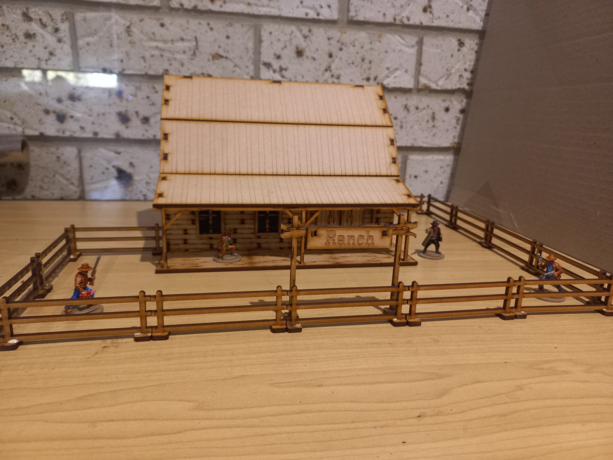 Wild West Ranch Barn 28mm Scale – Dark Castle Terrain
