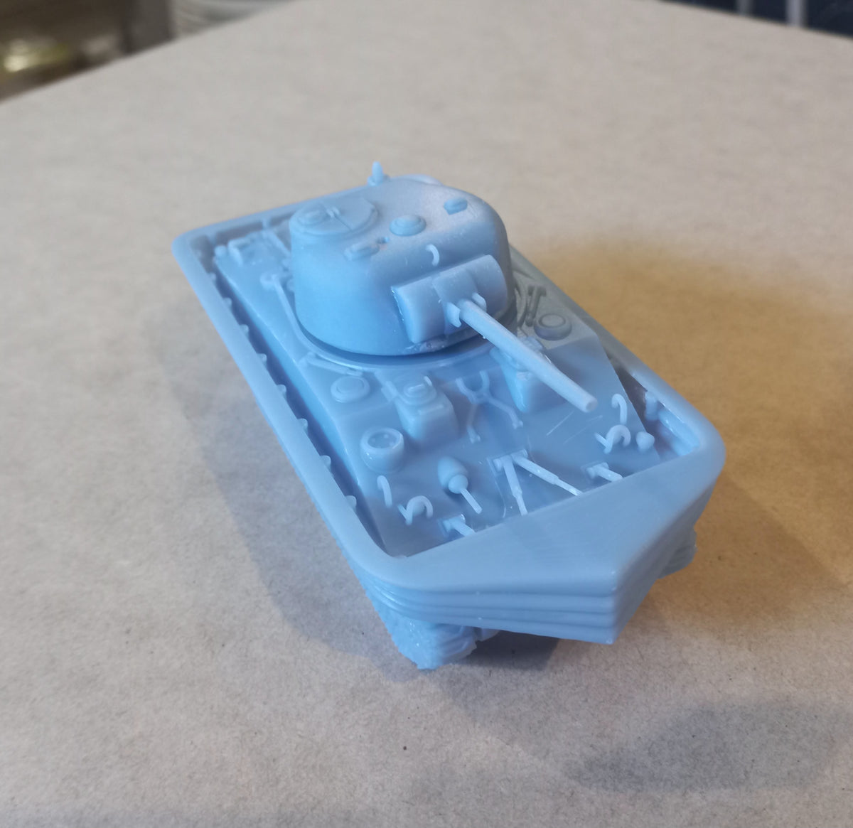 WW2 M4A2 Sherman “Donald Duck” tank – Dark Castle Terrain