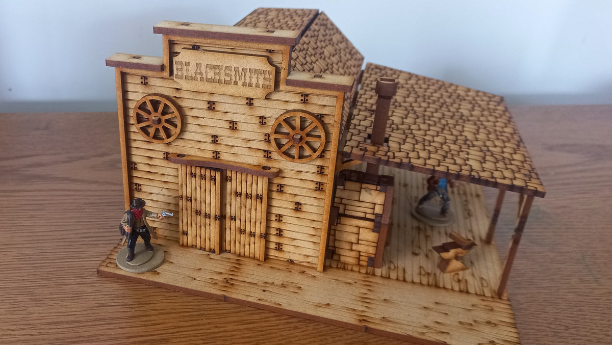 Wild West Blacksmith 28mm Scale – Dark Castle Terrain