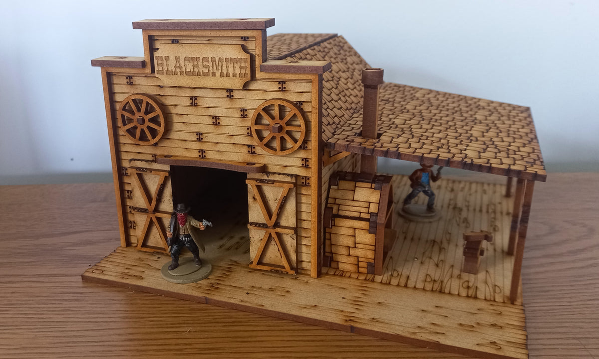 Wild West Blacksmith 28mm Scale – Dark Castle Terrain