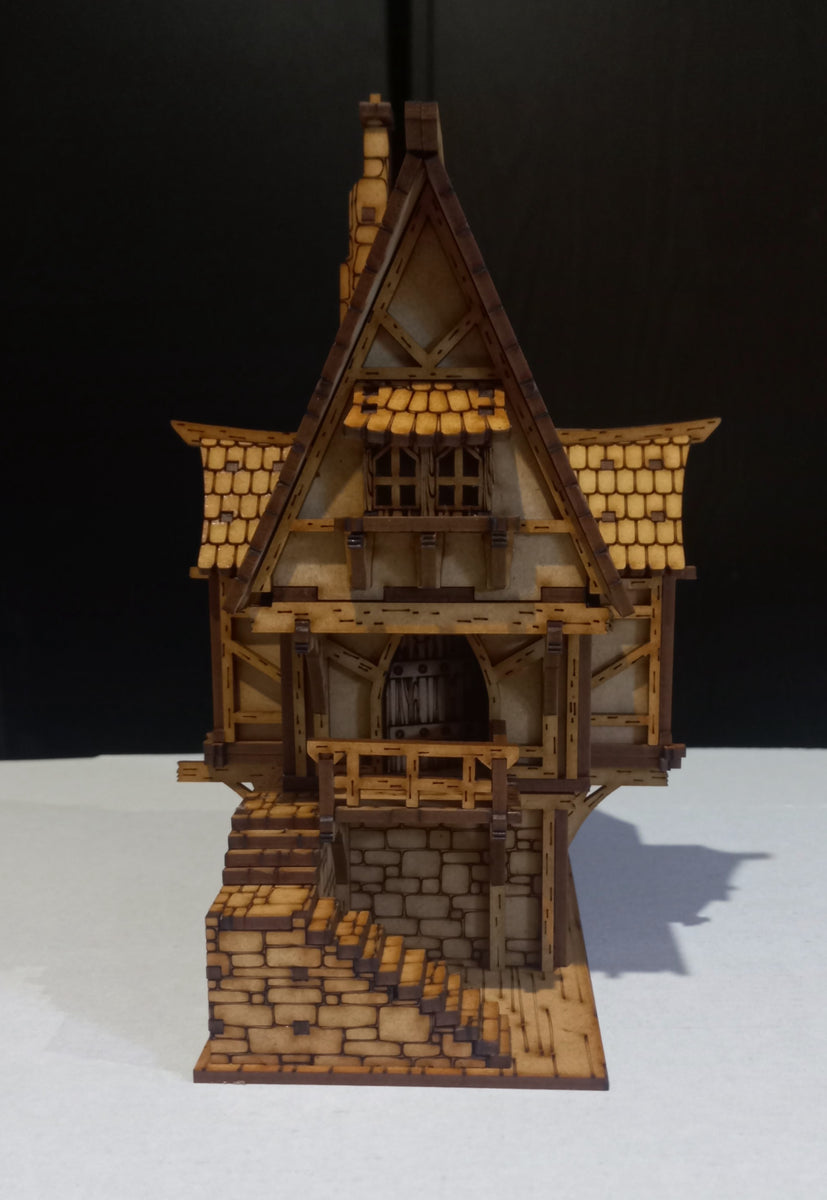 Medieval Tall House 28mm Scale – Dark Castle Terrain