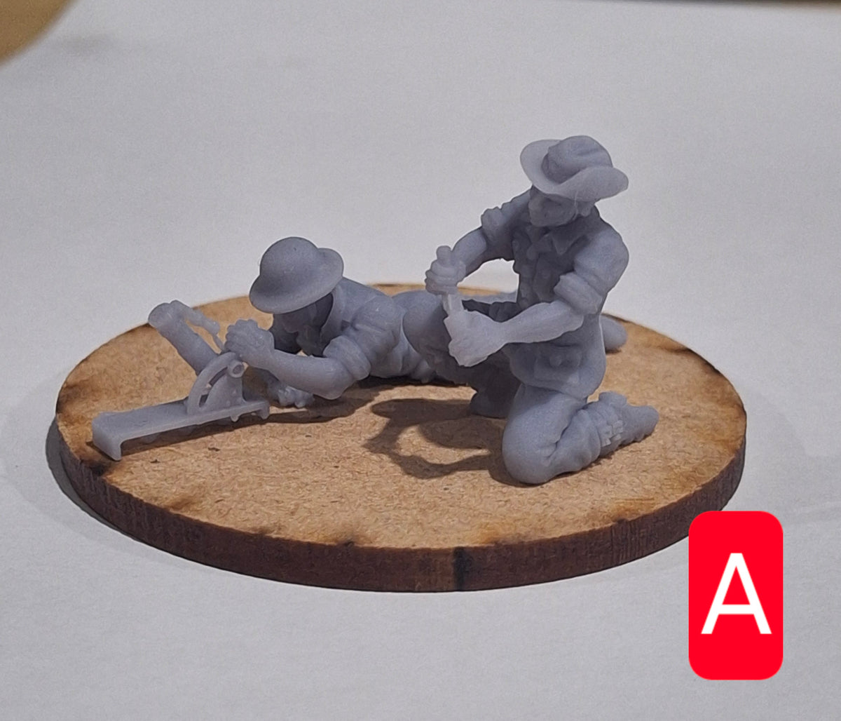 WW2 Australian: Light Mortar Team – Dark Castle Terrain