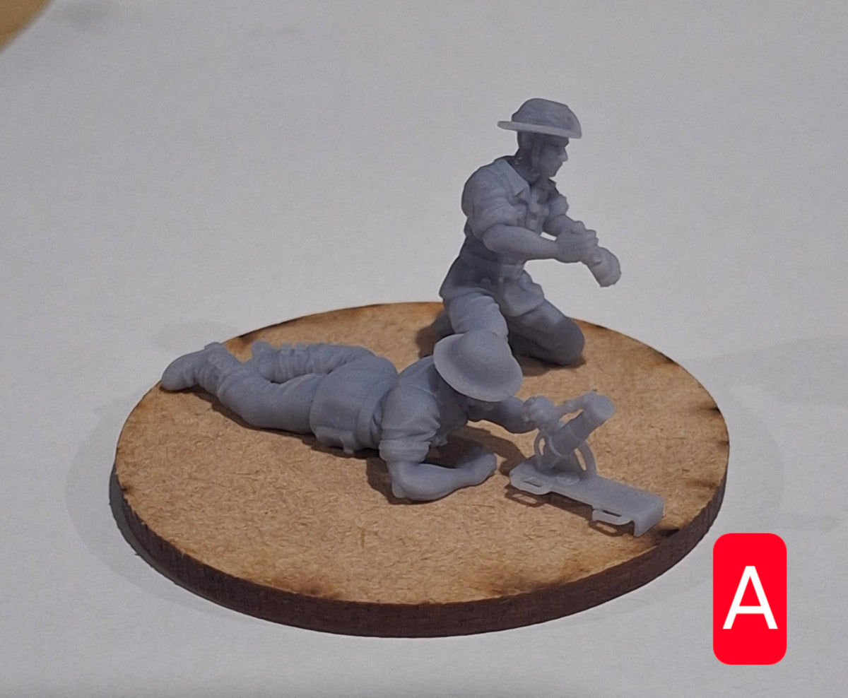 WW2 Australian: Light Mortar Team – Dark Castle Terrain