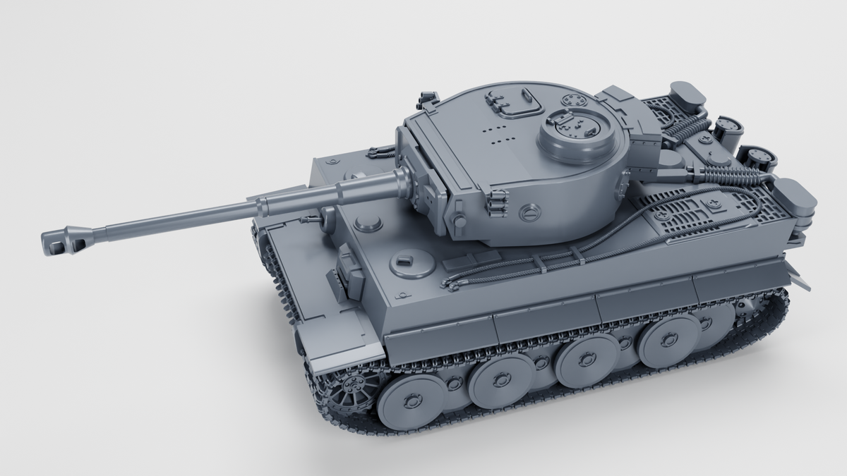 WW2 Tiger I - VK45.01(H2) with 7.5cm KwK L70 – Dark Castle Terrain