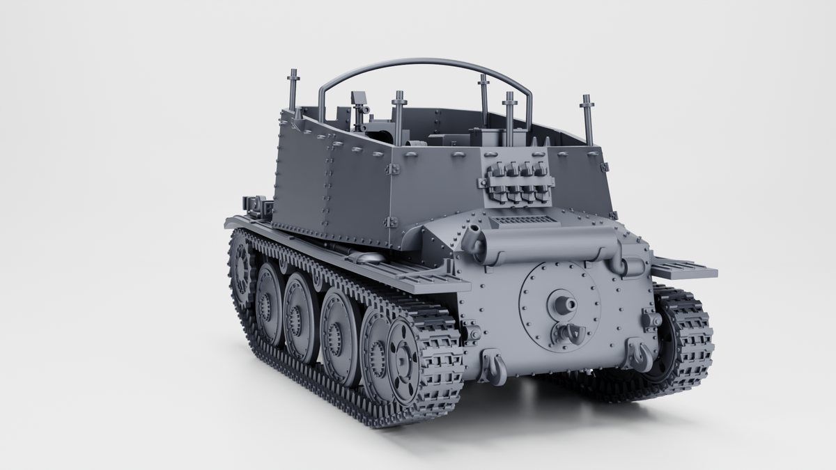 WW2 sIG 33 auf Panzer 38(t) Ausf.H Grille – Dark Castle Terrain