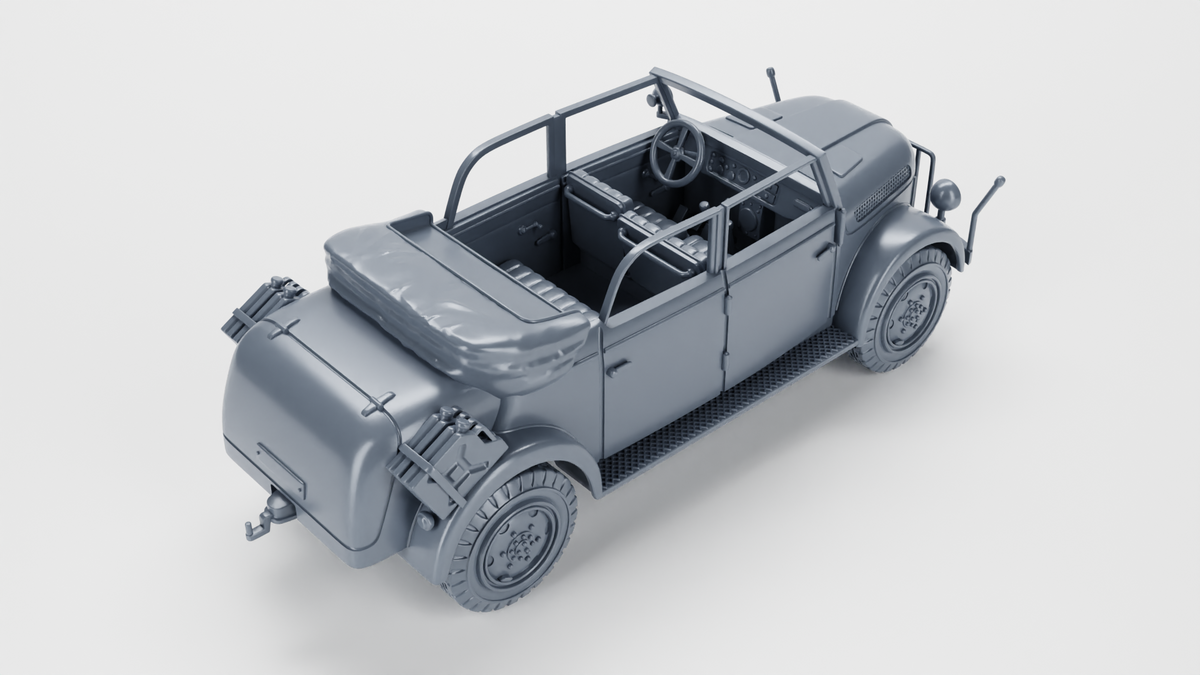 WW2 Steyr 1500 Command car (open roof) – Dark Castle Terrain