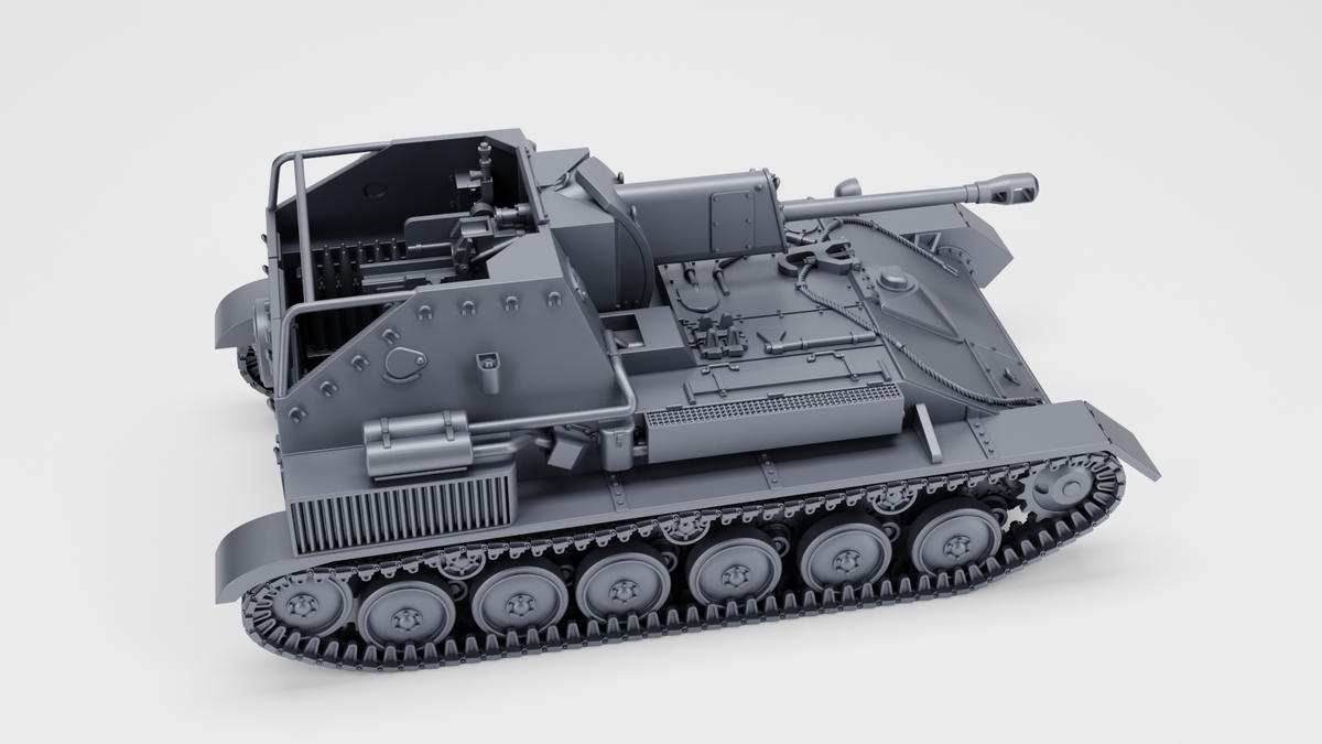 WW2 SU-76m Self-Propelled Gun – Dark Castle Terrain