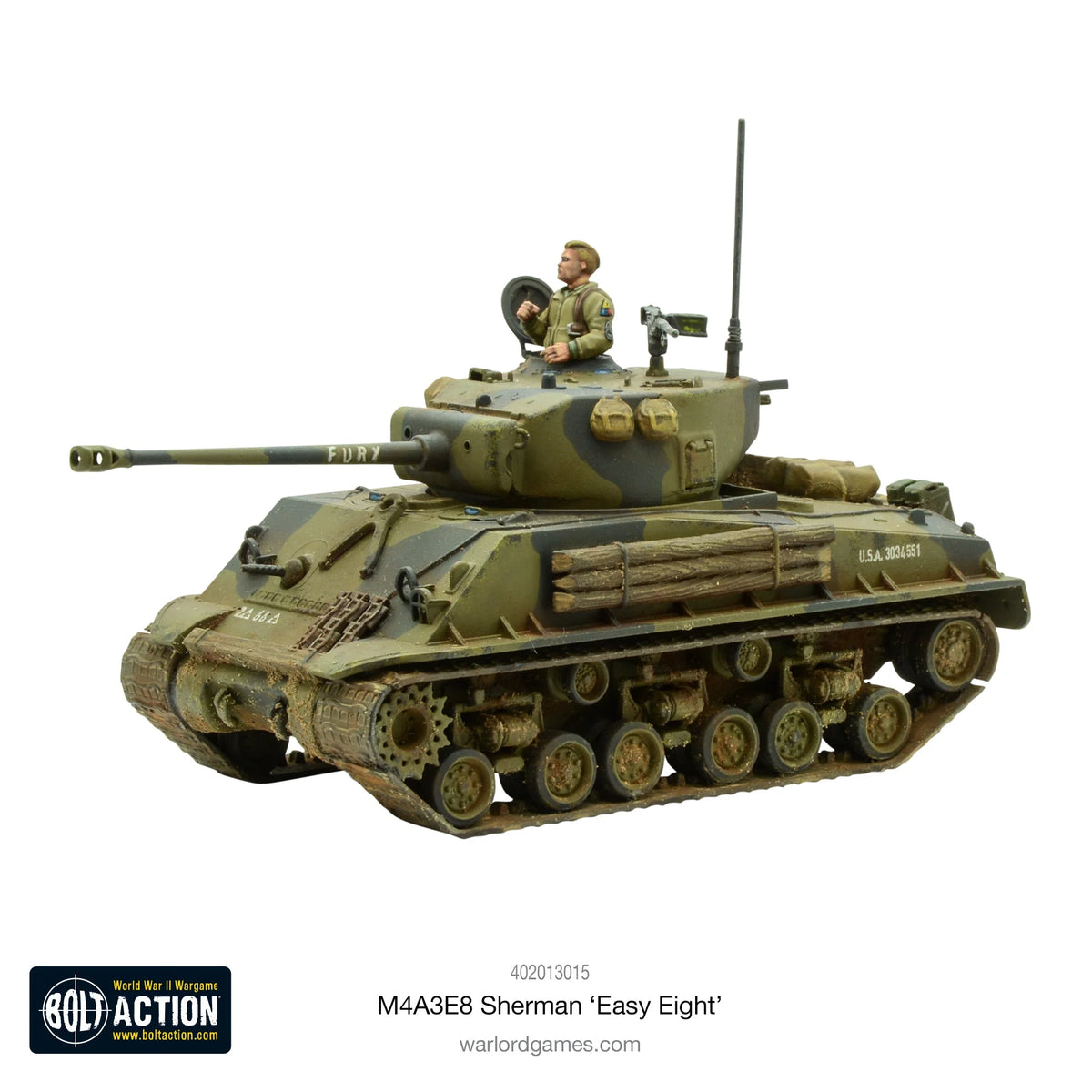 Bolt Action M4A3E8 Sherman Easy Eight – Dark Castle Terrain