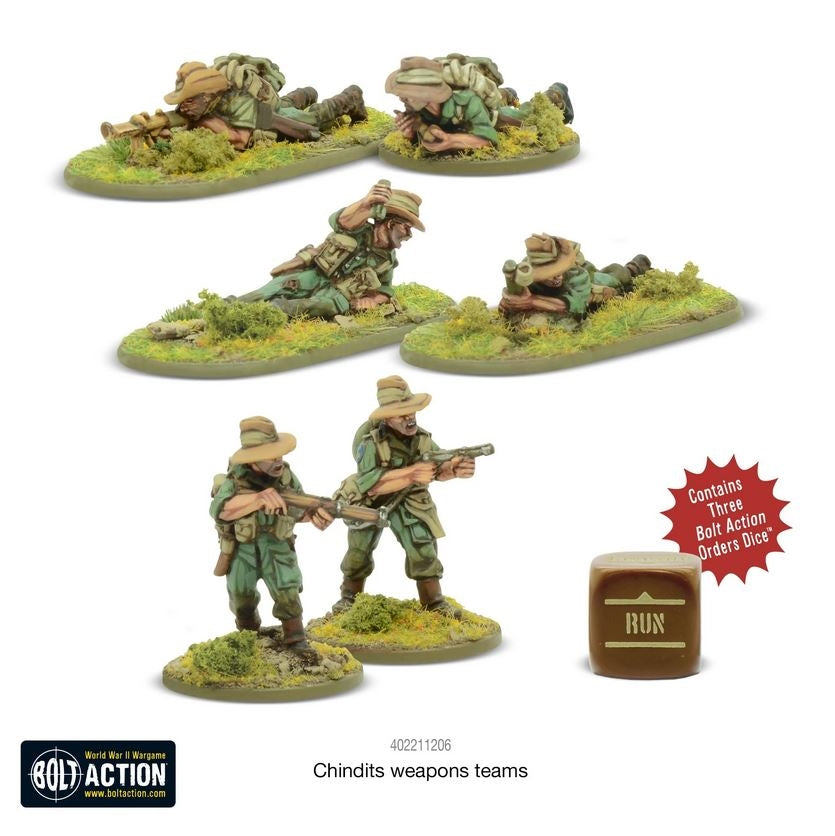 Bolt Action Chindit Weapons Teams – Dark Castle Terrain