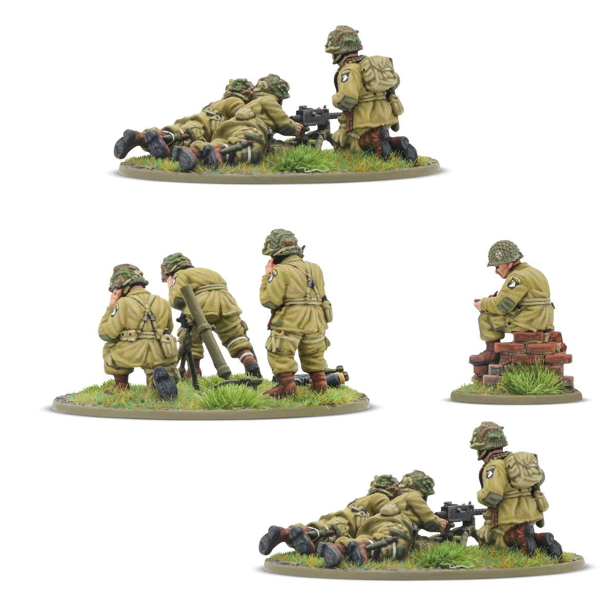 Bolt Action US Airborne (D-Day) Heavy Weapons Platoon – Dark Castle Terrain