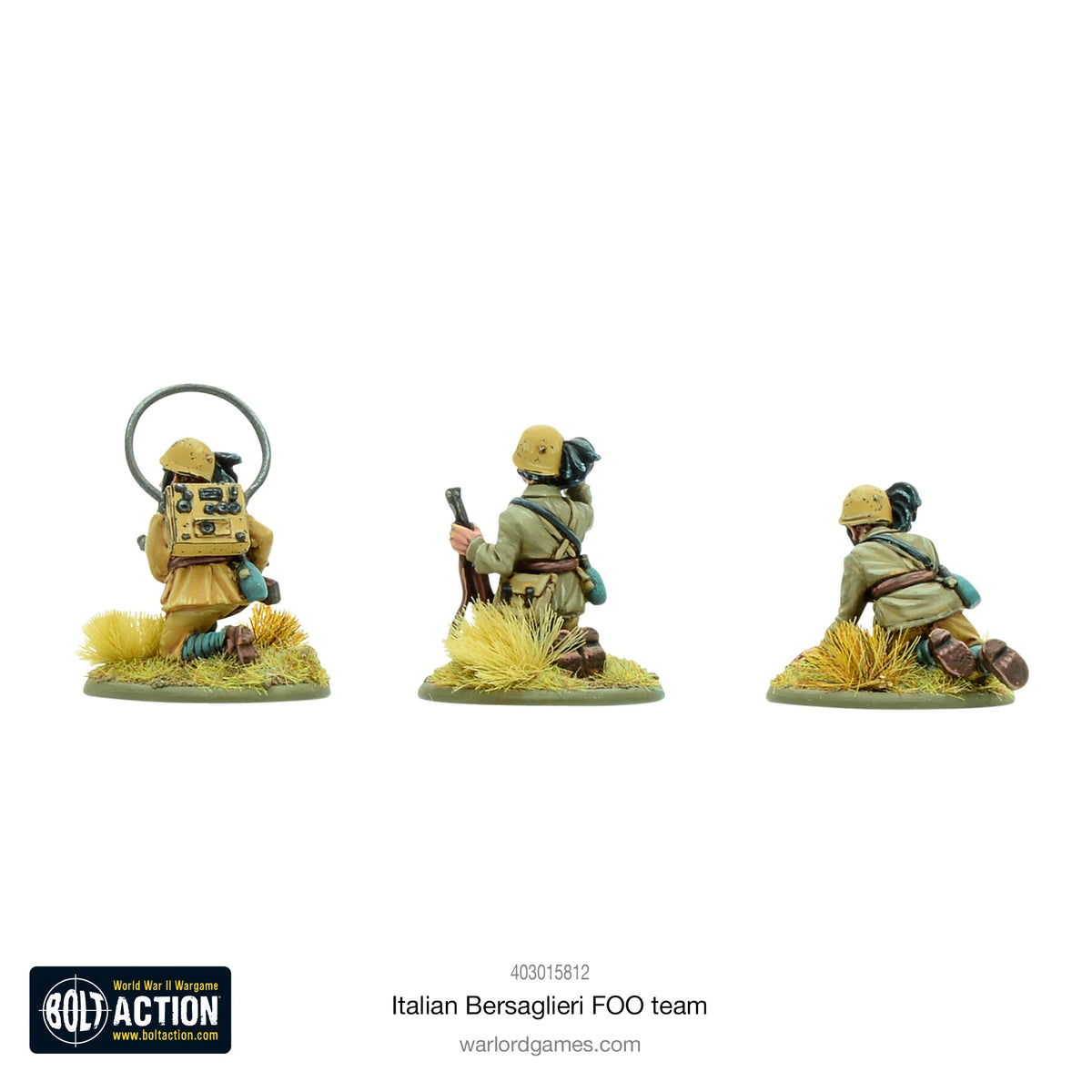Bolt Action Italian Bersaglieri Forward Observer Team – Dark Castle Terrain