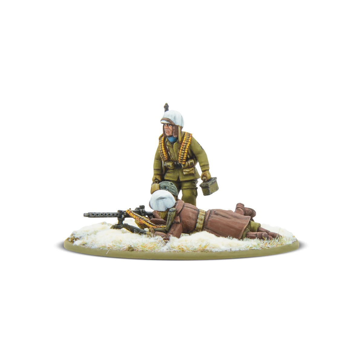 Bolt Action US Airborne (Winter) 30.cal MMG Team – Dark Castle Terrain