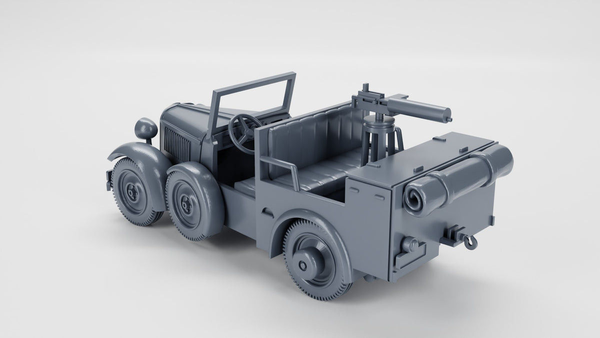 WW2 Fiat 508/518 with Machine Gun (PZInz 302) – Dark Castle Terrain