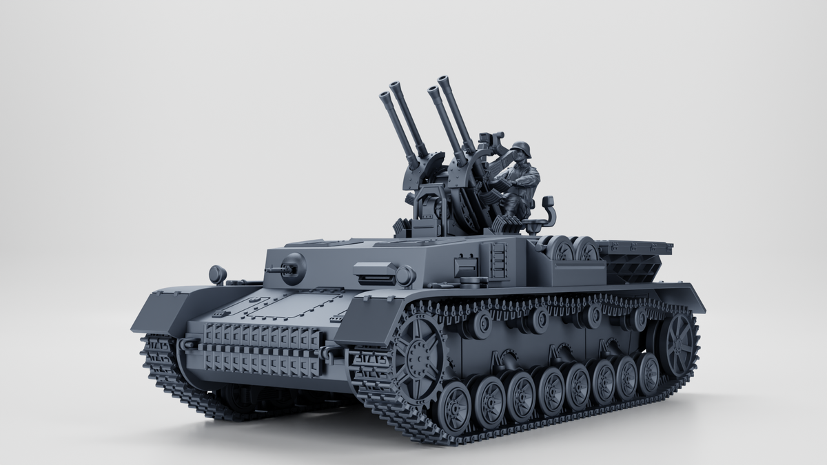 WW2 Karl Wilhelm Krause Field Modified Flakpanzer IV – Dark Castle Terrain