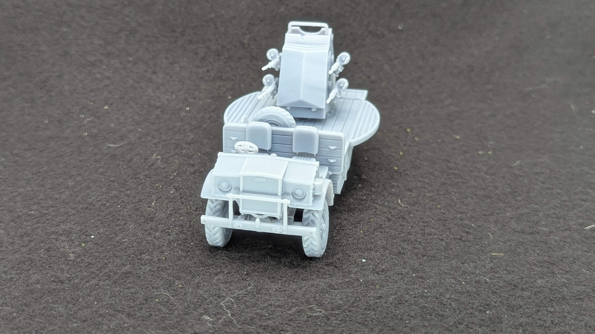 WW2 CMP F60L with Quad Polsten AA guns – Dark Castle Terrain