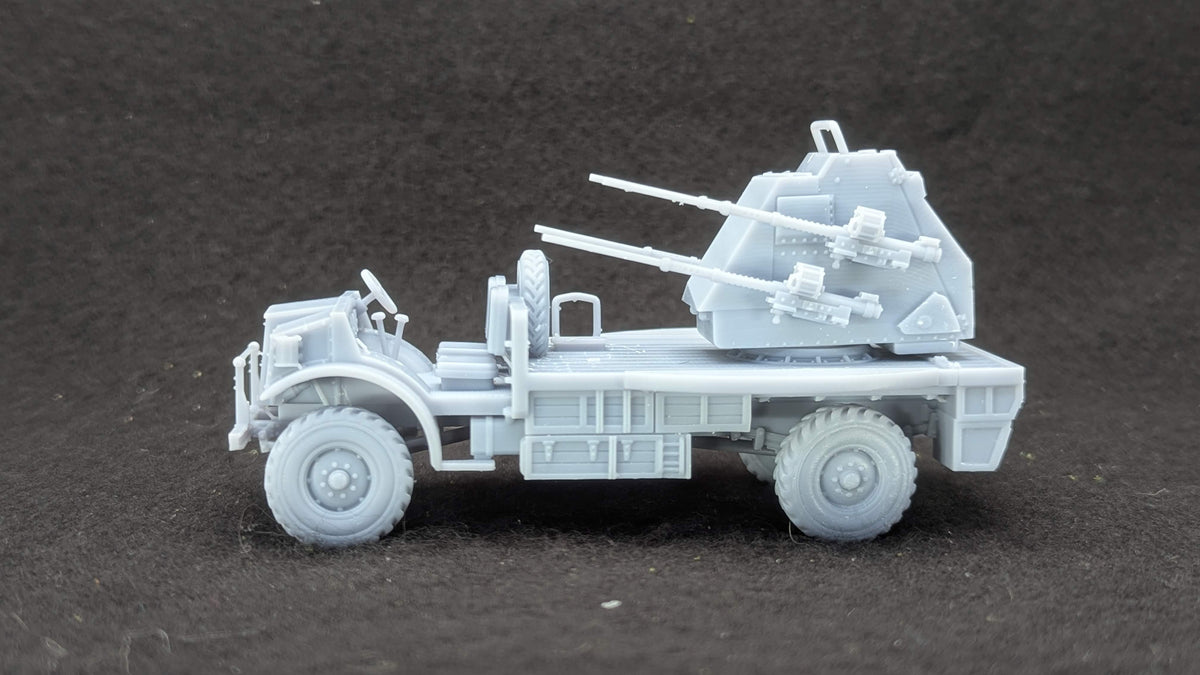 WW2 CMP F60L with Quad Polsten AA guns – Dark Castle Terrain