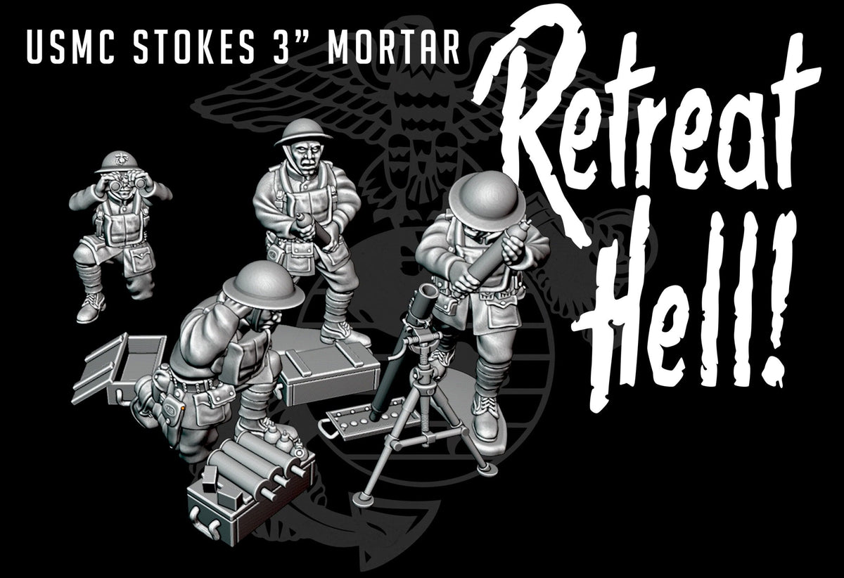 WW1 - USA - USMC Stokes 3" Mortar – Dark Castle Terrain