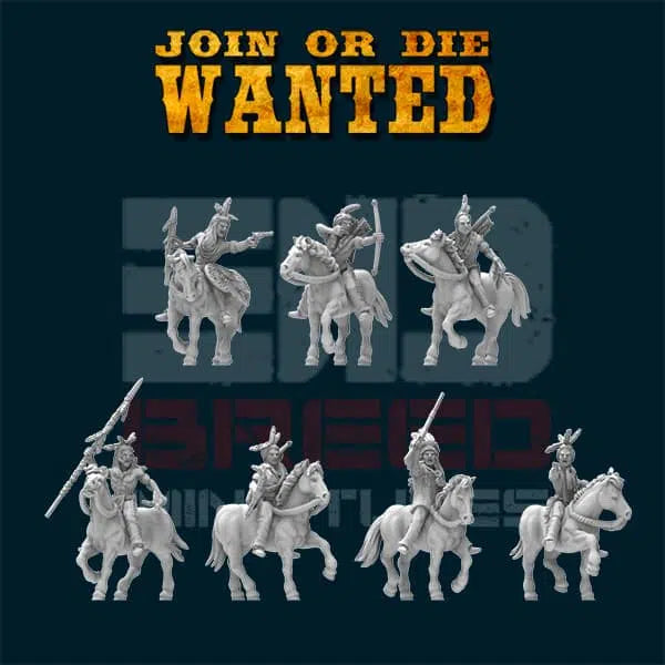 Wild West Miniatures: Sioux Hunters - Mounted – Dark Castle Terrain