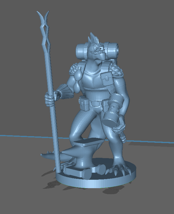 Adventurer: Lizardfolk Artificer – Dark Castle Terrain