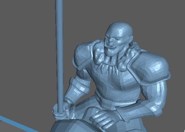 Adventurer: Half Orc Barbarian Riding Boar – Dark Castle Terrain