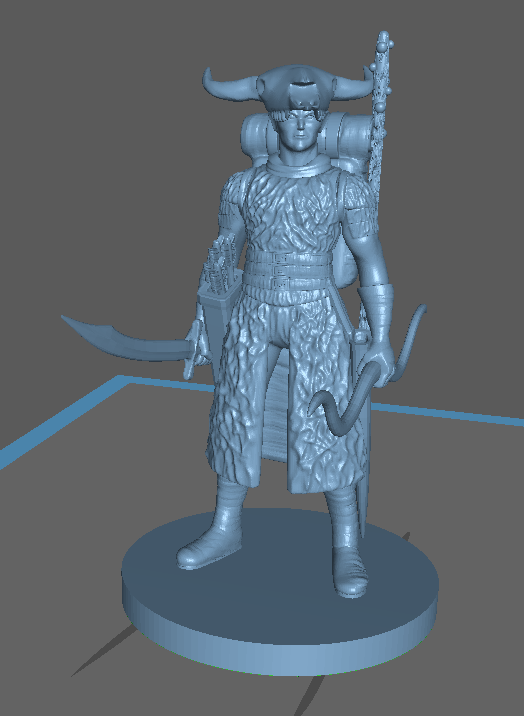 Adventurer: Male Elf Druid Skull Helmet – Dark Castle Terrain