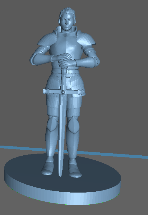 Adventurer: Human Female Fighter With Sword – Dark Castle Terrain