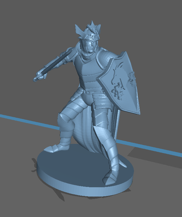 Adventurer: Human Male Paladin of Bahamut – Dark Castle Terrain