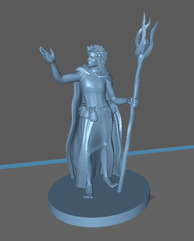 Adventurer: Female Half Dryad Wizard – Dark Castle Terrain