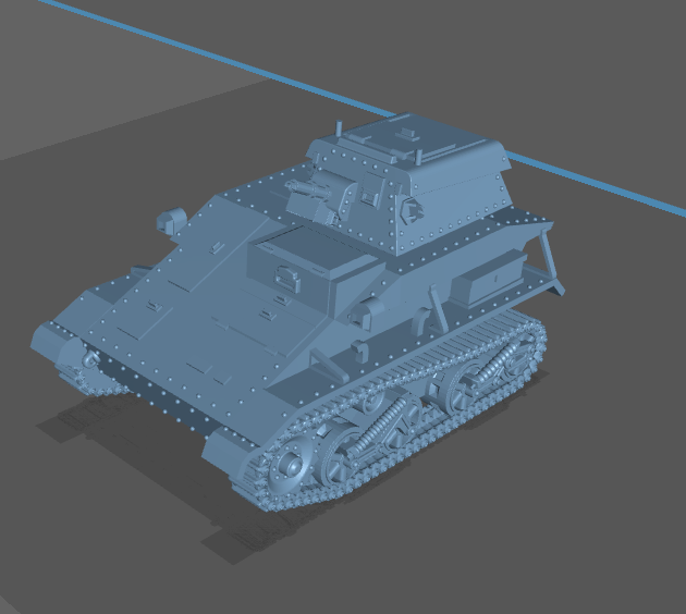 WW2 Vickers Light Tank Mk IV – Dark Castle Terrain