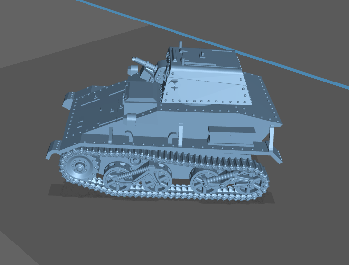 WW2 Vickers Light Tank Mk IV – Dark Castle Terrain