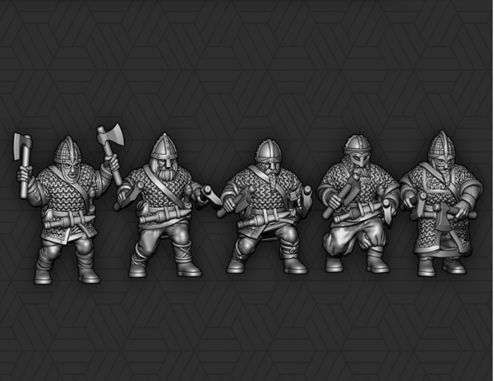 Viking Heavy Dual Wield Axe 28mm – Dark Castle Terrain