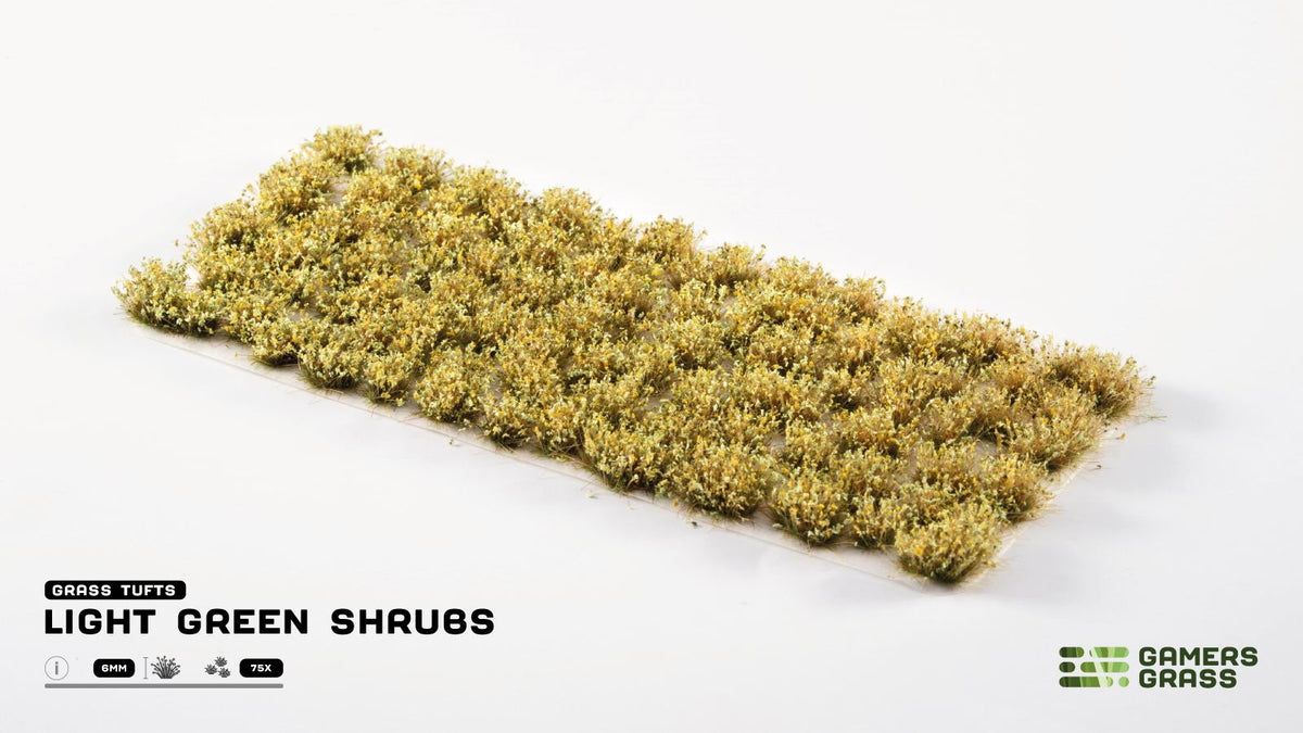 Light Green Shrubs - Gamers Grass – Dark Castle Terrain