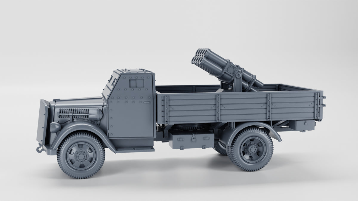 WW2 Opel Blitz with 15cm Panzerwerfer with Armoured Cab – Dark Castle ...