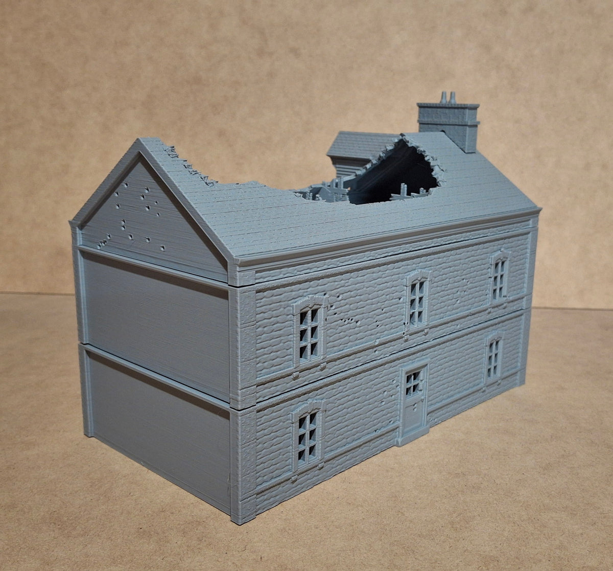 Battle of Carentan French Large House Ruined – Dark Castle Terrain