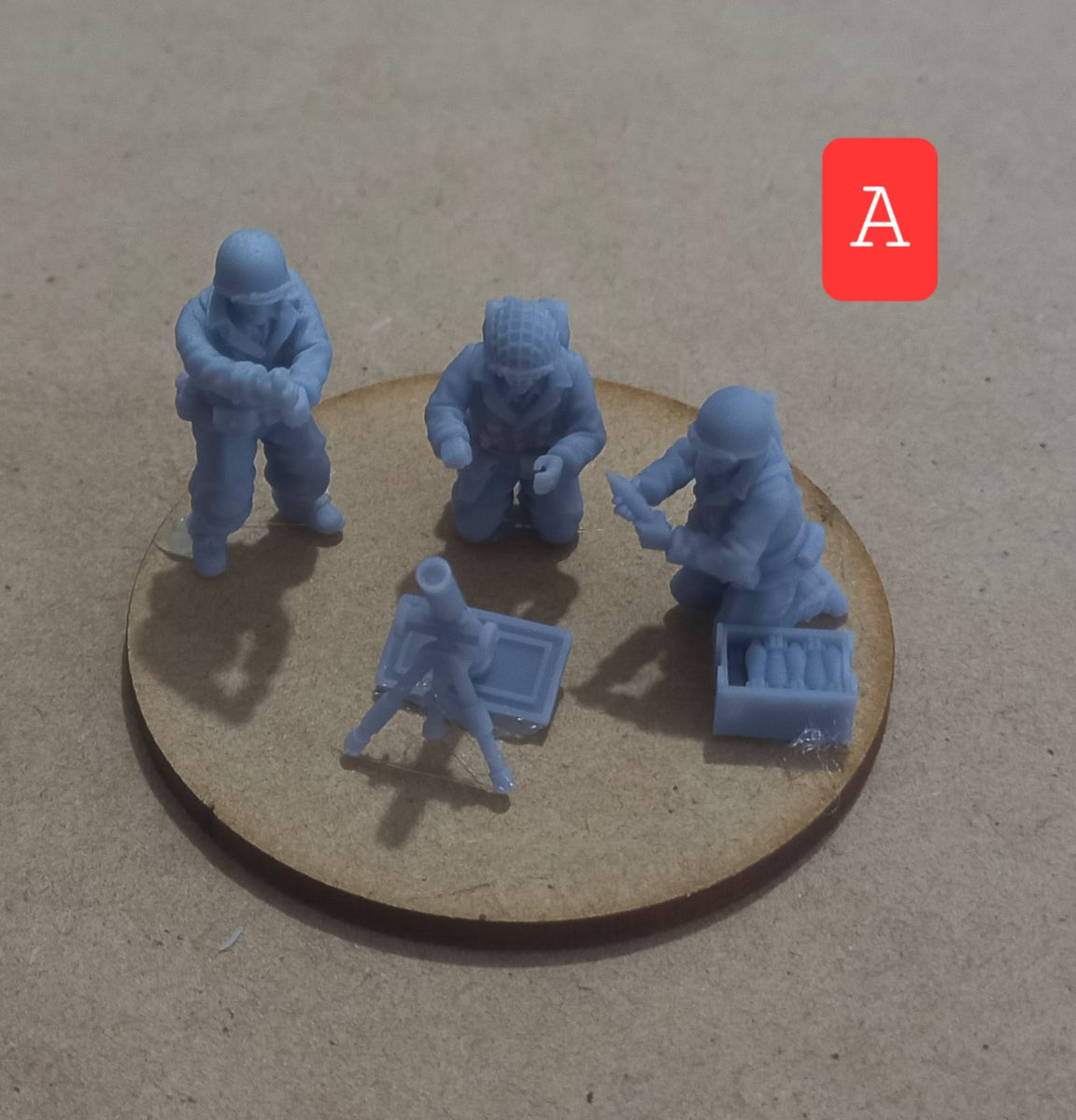 WW2 USA: Medium Mortar Team – Dark Castle Terrain