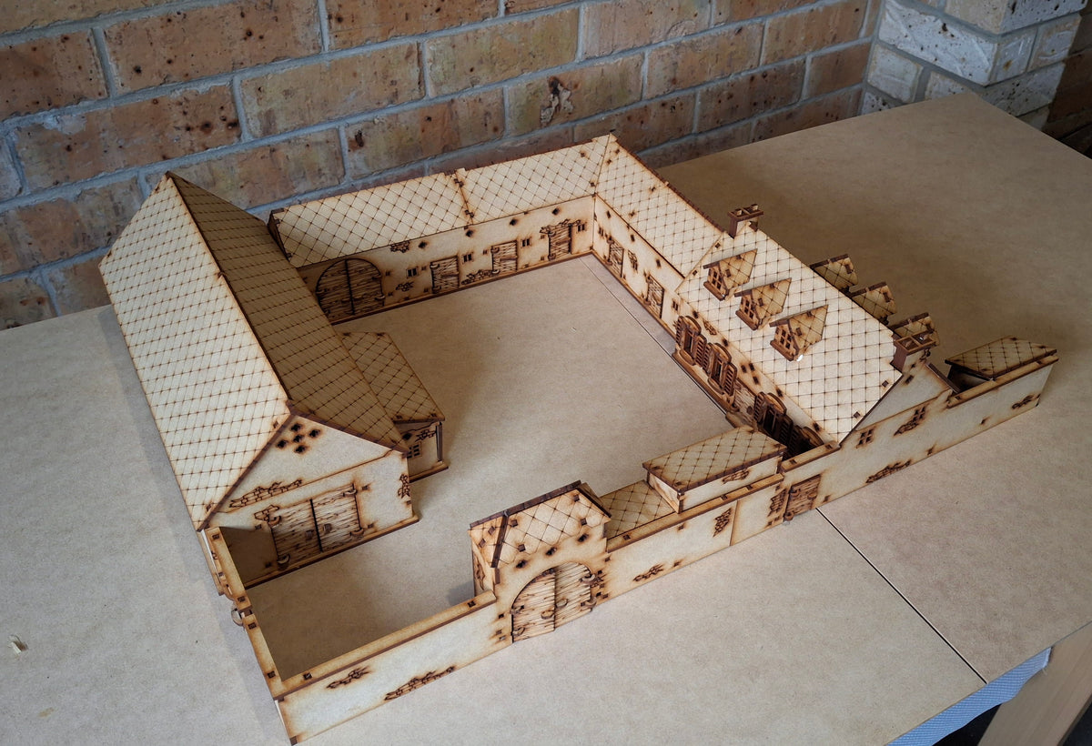 La Haye Sainte Walled Farmhouse 28mm Scale – Dark Castle Terrain