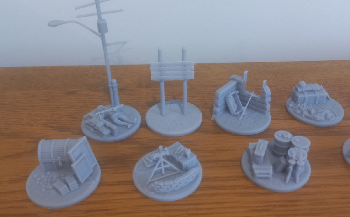 10x 40mm Objective Markers Set 1 28mm Scale – Dark Castle Terrain