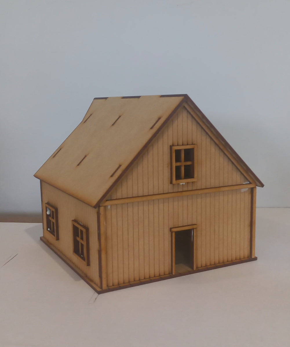 Old West Barn 28mm Scale – Dark Castle Terrain