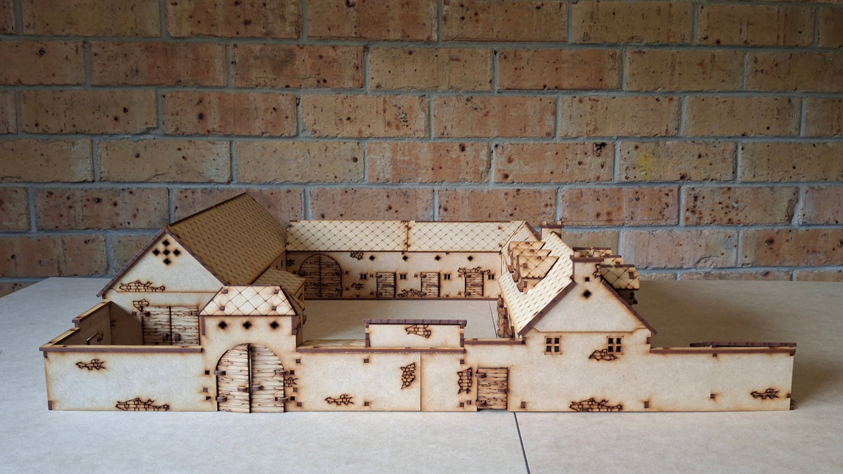 La Haye Sainte Walled Farmhouse 28mm Scale – Dark Castle Terrain