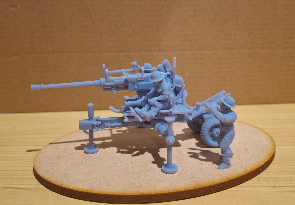 WW2 Australian 40mm Bofors AA Gun (Lowered Gun) – Dark Castle Terrain