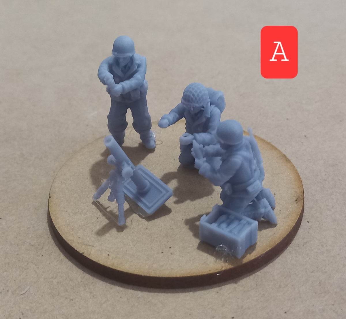 WW2 USA: Medium Mortar Team – Dark Castle Terrain