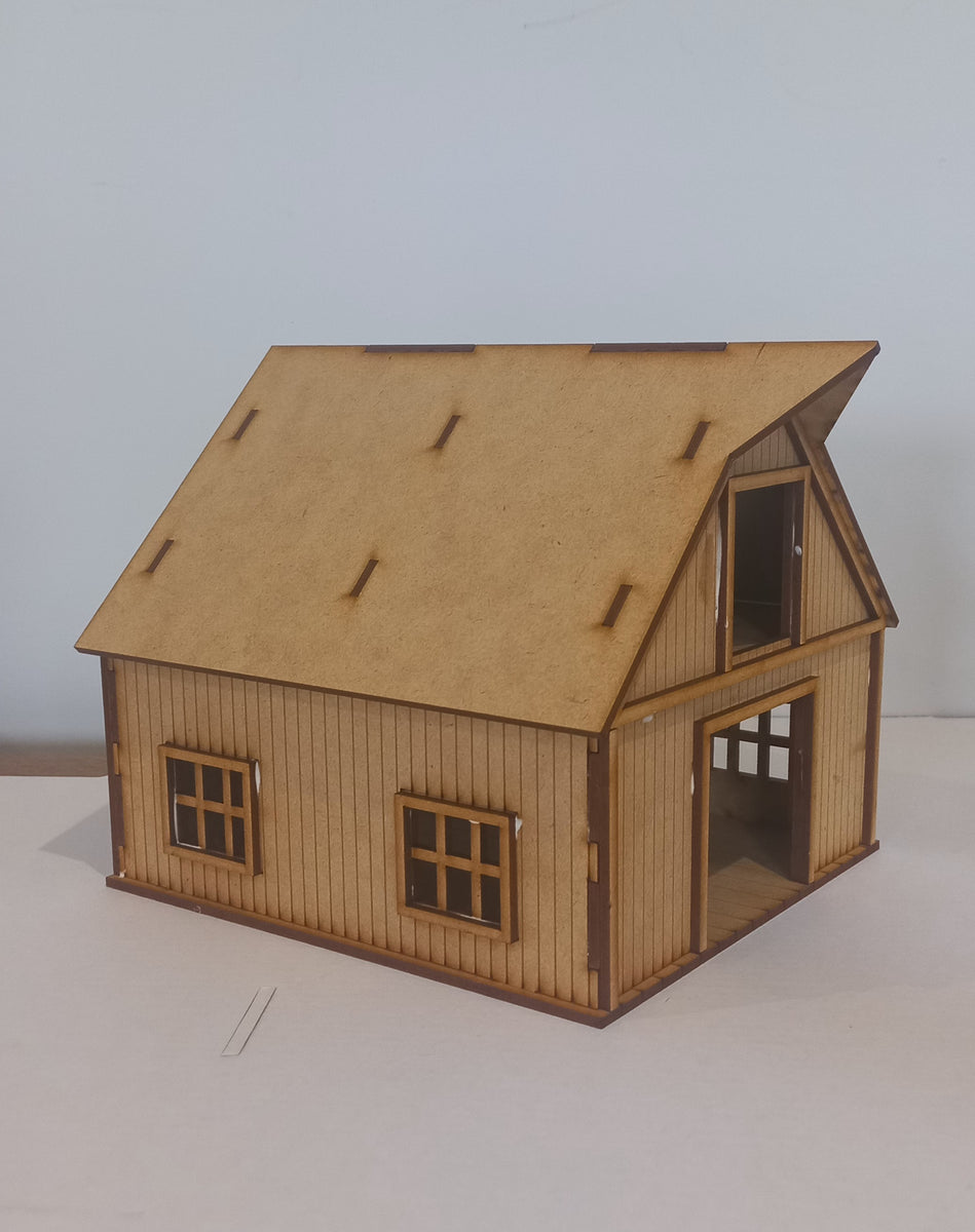 Old West Barn 28mm Scale – Dark Castle Terrain
