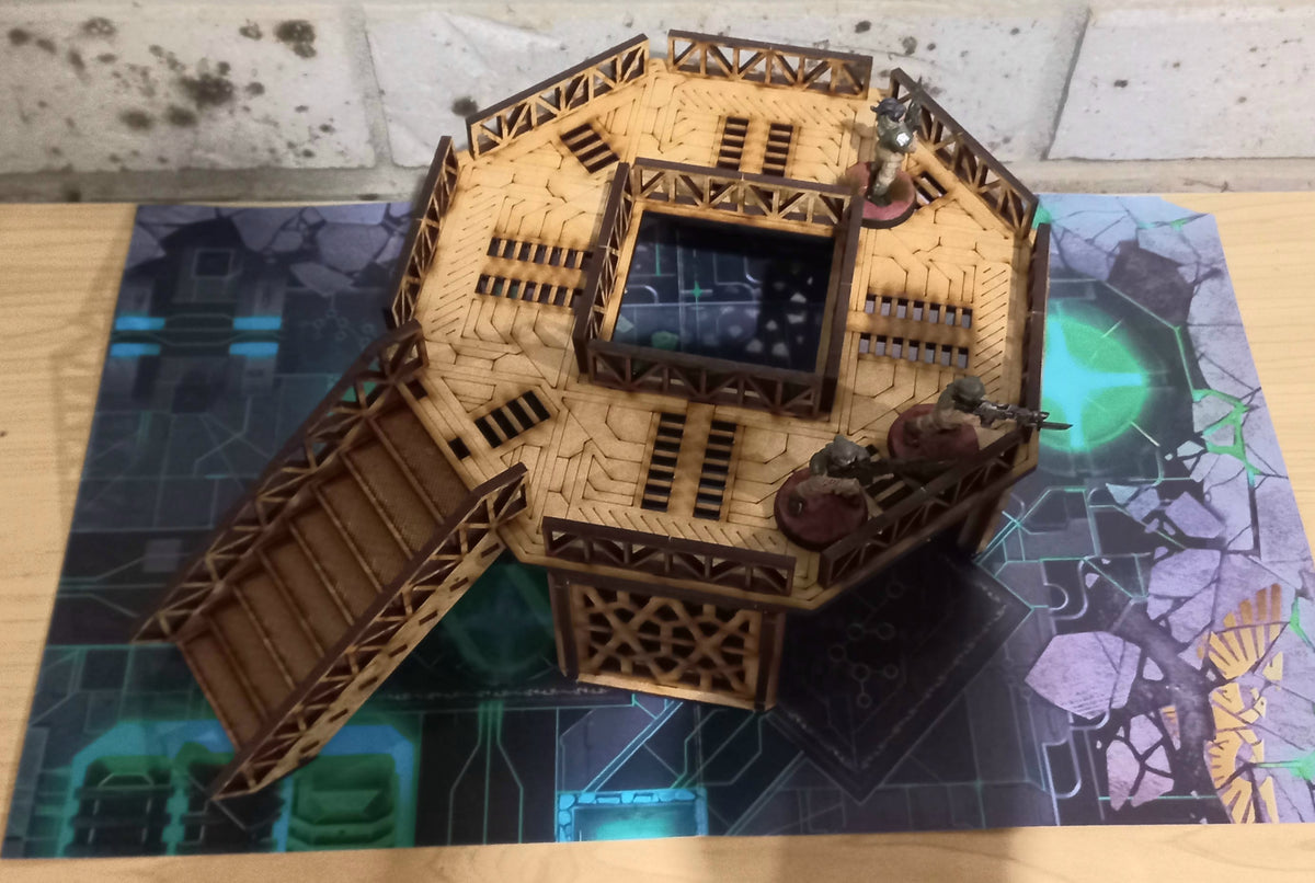 Hive City 2 level Tower 28mm Scale – Dark Castle Terrain