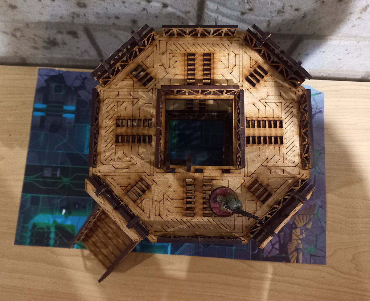 Hive City 3 level Tower 28mm Scale – Dark Castle Terrain