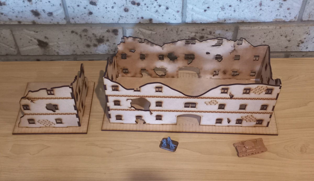 Large Factory Ruins 15mm Scale – Dark Castle Terrain