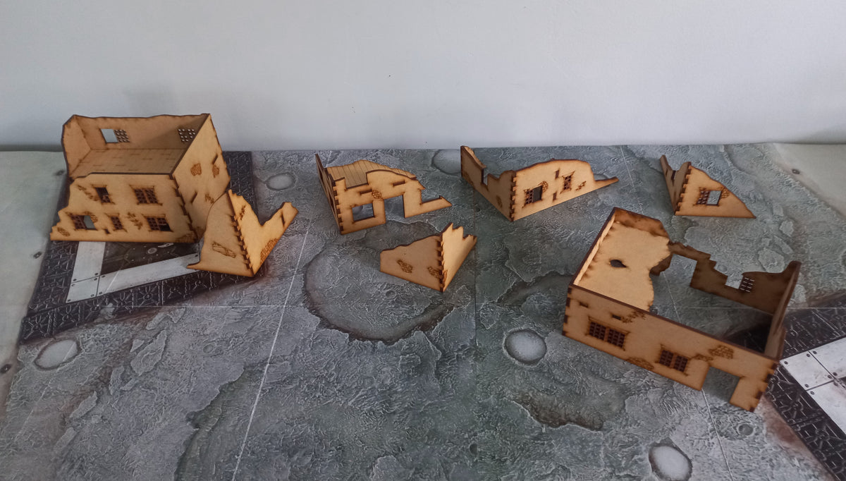 Ruins Set A 7 Piece 28mm Scale – Dark Castle Terrain